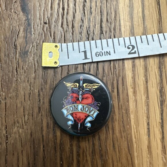 Bon Jovi | Accessories | Bon Jovi Band Pin Hair Metal Bag Hat | Poshmark